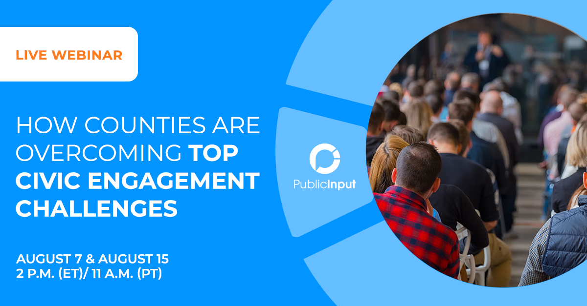 PublicInput Webinar: How Counties Are Overcoming Top Civic Engagement Challenges